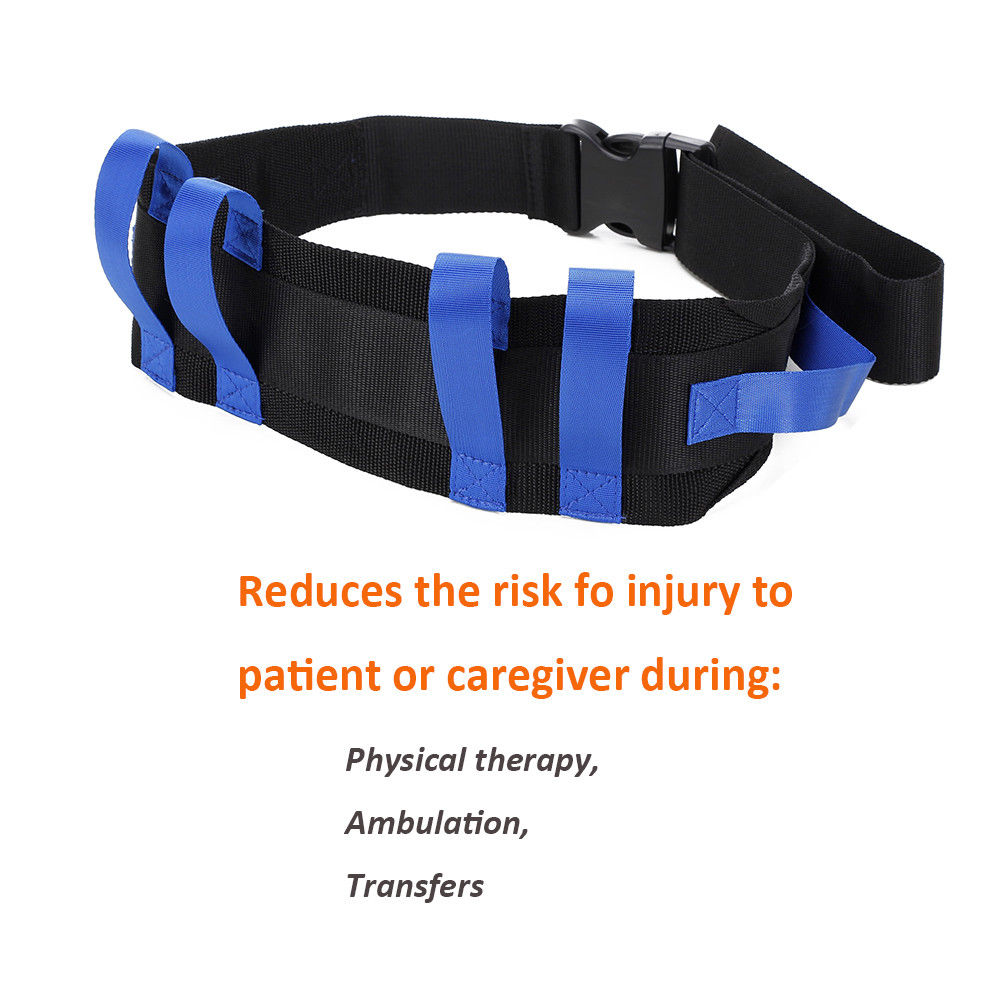 Gait Belt ,Transfer Belt for Transfer & Walking with 6 Hand Grips Quic ...