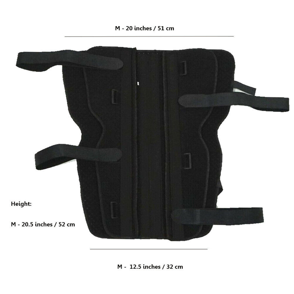 Knee Immobilizer Splint Leg Brace, 20.5" Full Leg Straight Support Adj ...