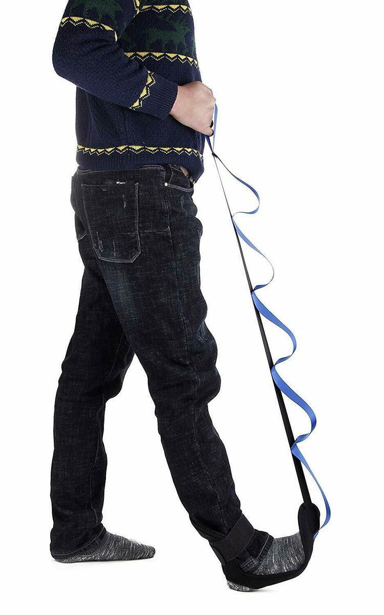 Foot Leg Stretcher for Plantar Fasciitis Yoga Strap with Loops Ankle L ...